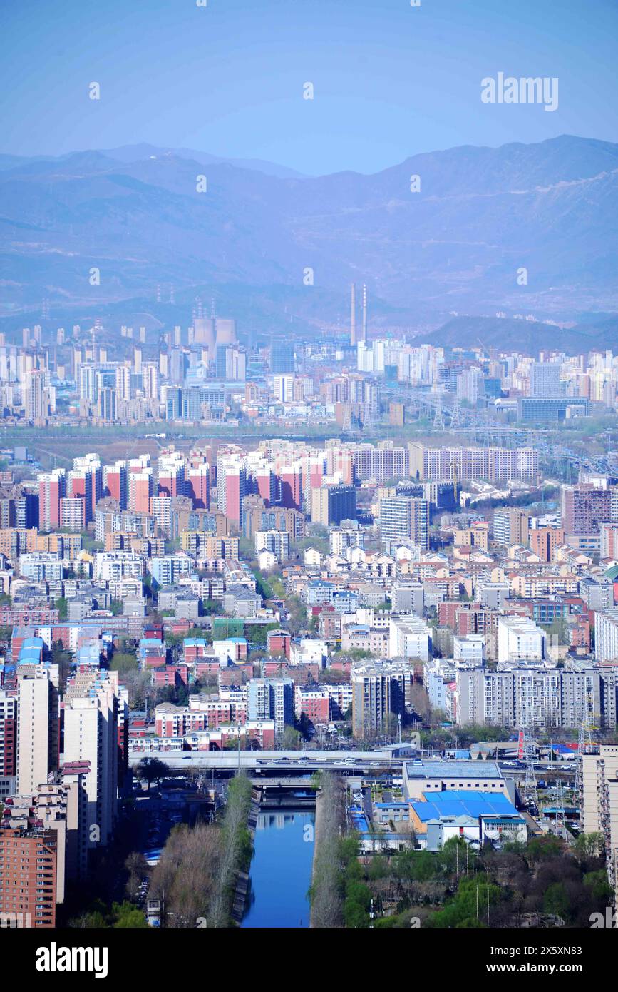 BEIJING, CHINA - MAY 11, 2024 - High-rise buildings are pictured from ...