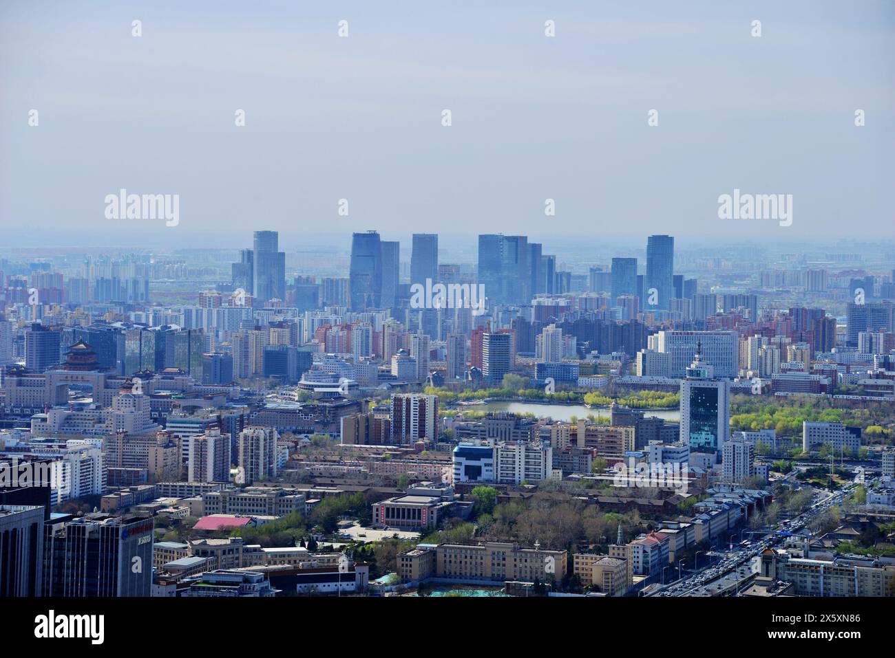 BEIJING, CHINA - MAY 11, 2024 - High-rise buildings are pictured from ...