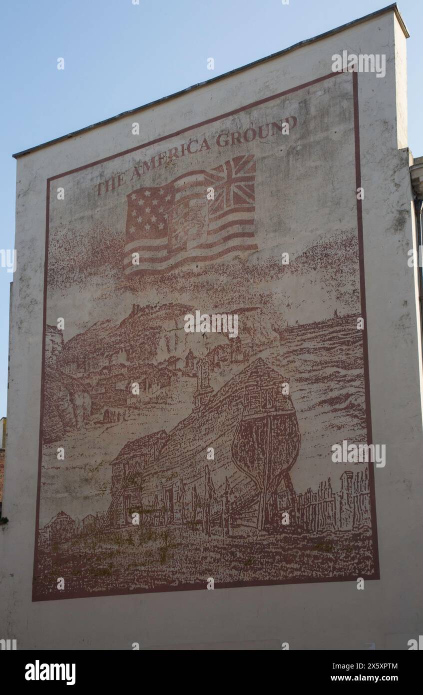 The America Ground mural Hastings UK Stock Photo - Alamy