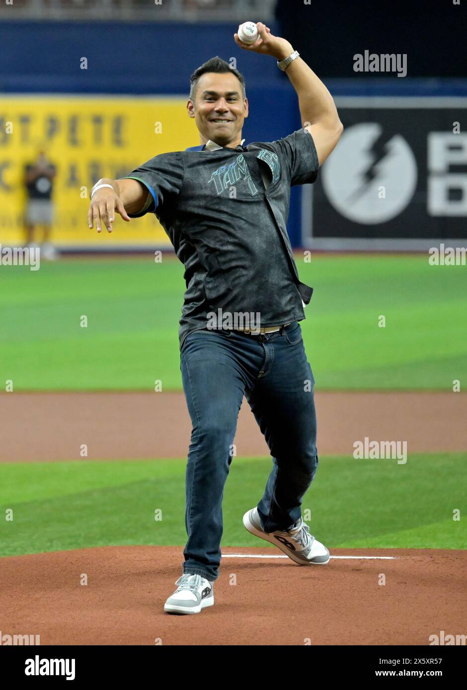 St. Petersburg, United States. 11th May, 2024. Former Tampa Bay Rays ...