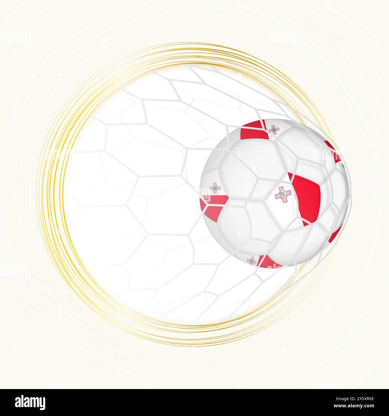 Malta ball in net Stock Vector Images - Alamy
