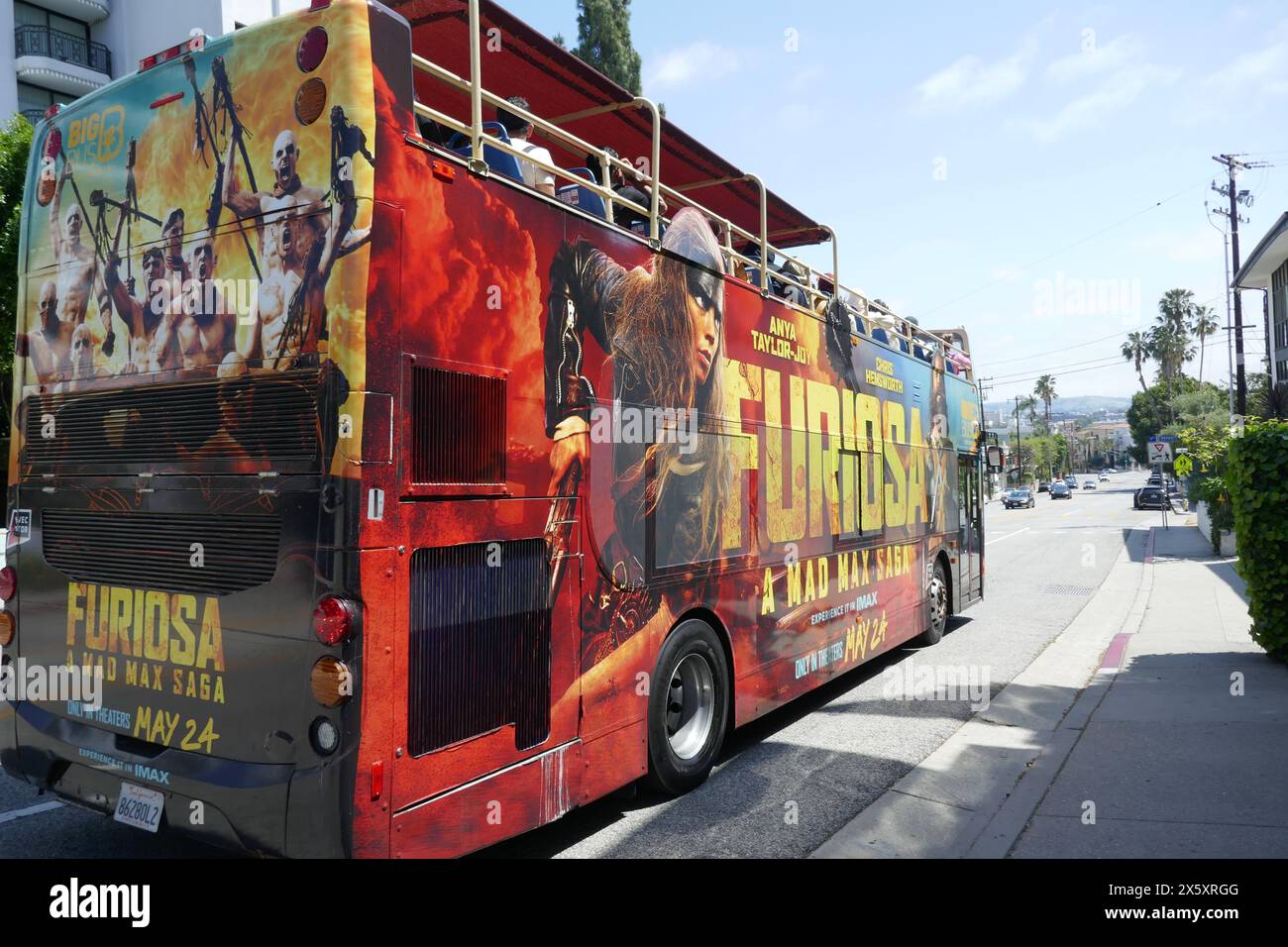 Los Angeles, California, USA 11th May 2024 Furiosa A Mad Max Saga Bus ...