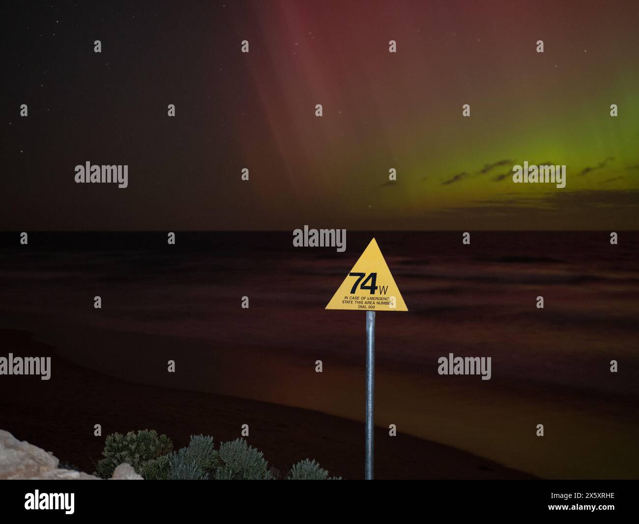 Torquay, Australia. 12th May, 2024. The largest solar storm since 2003 ...