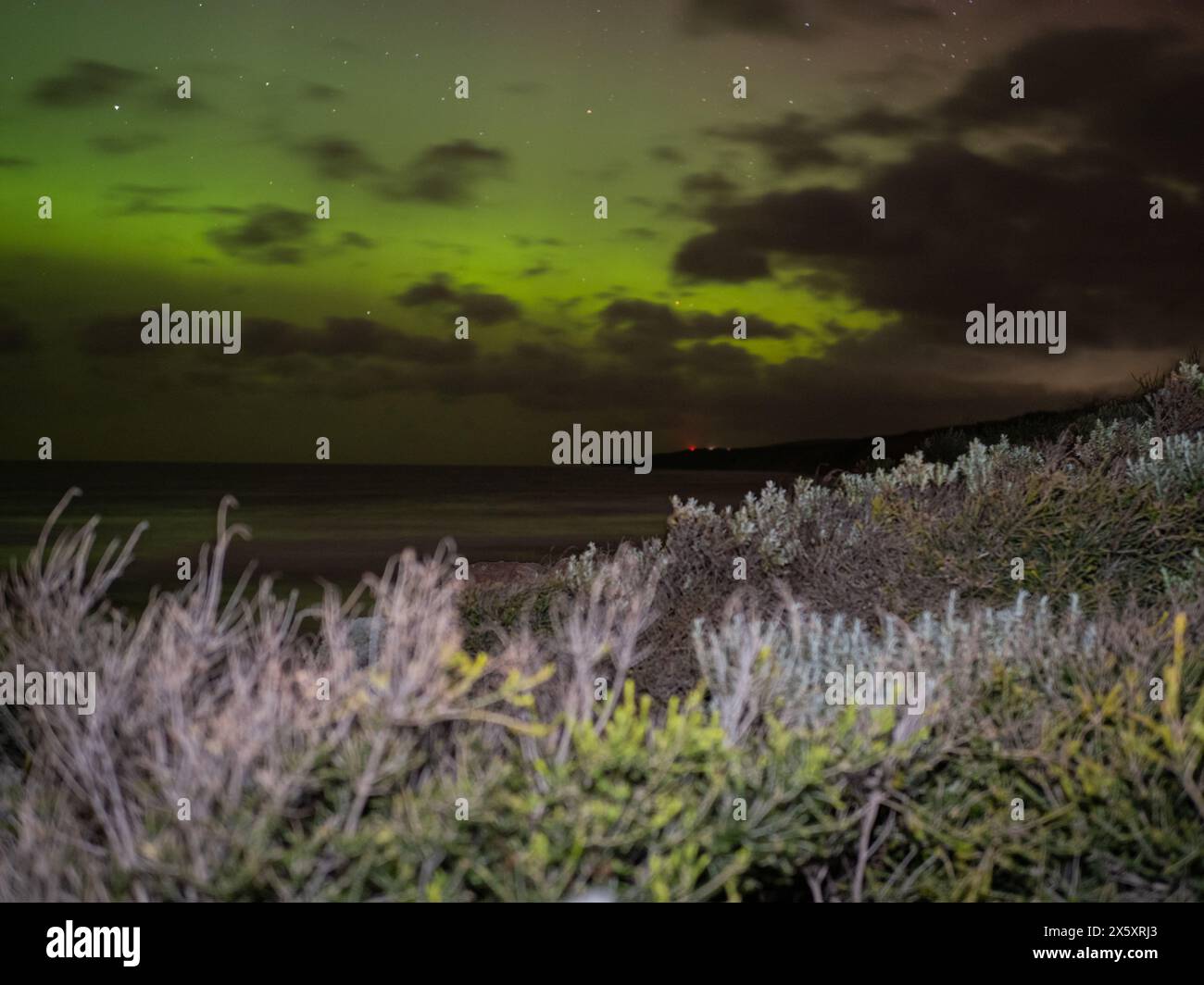 Torquay, Australia. 12th May, 2024. The largest solar storm since 2003 ...