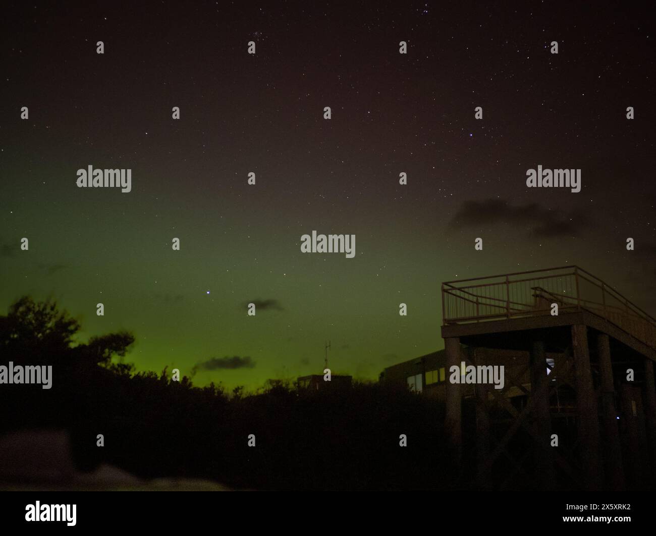 Torquay, Australia. 12th May, 2024. The largest solar storm since 2003 ...