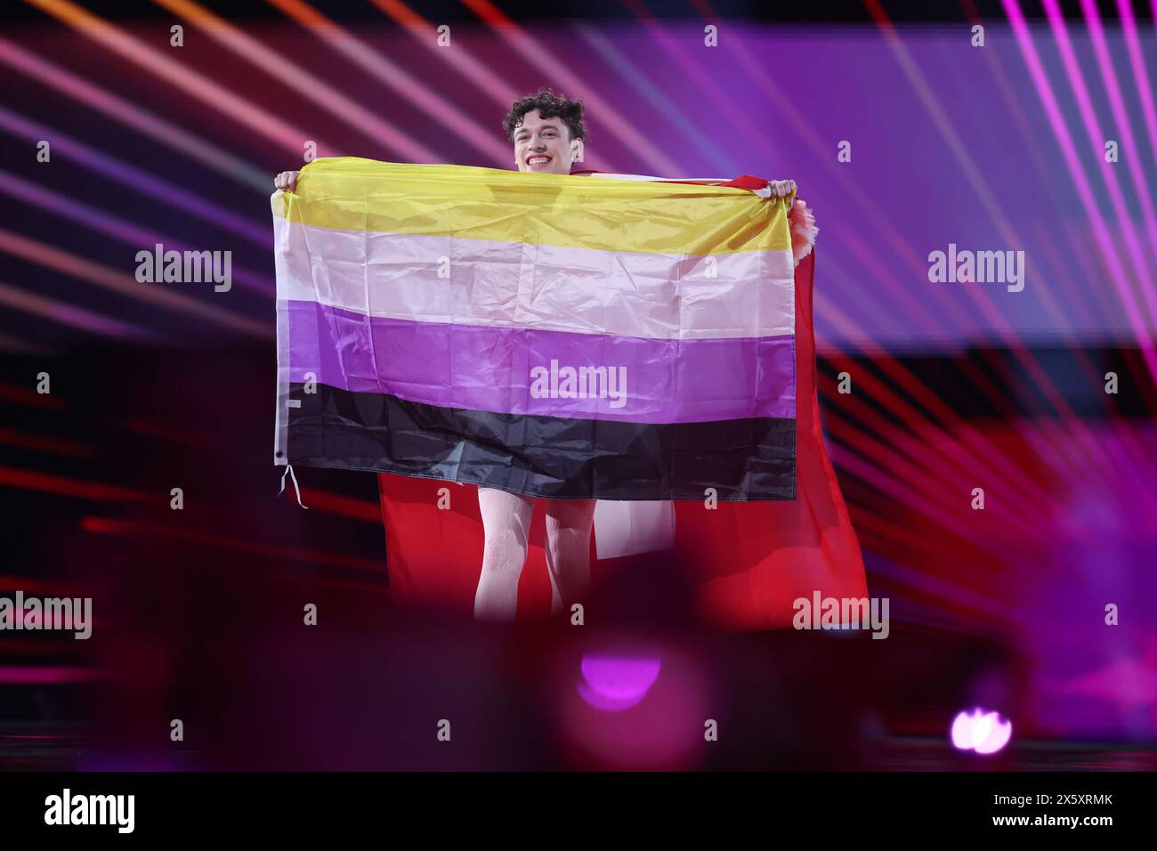 Malmo, Sweden. 11th May, 2024. The representative of Switzerland Nemo ...