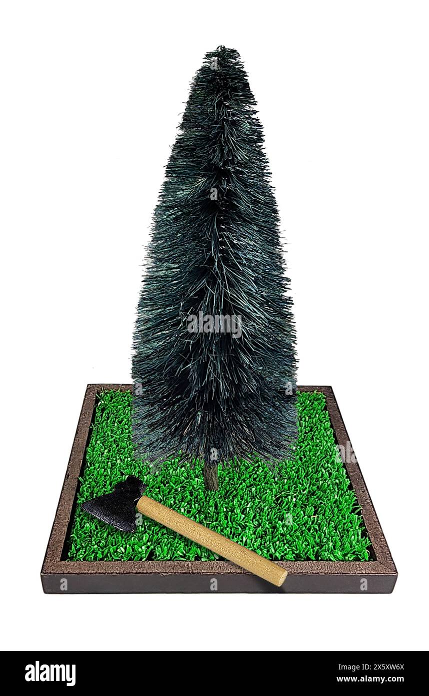 Green trees landscaping Cut Out Stock Images & Pictures - Alamy