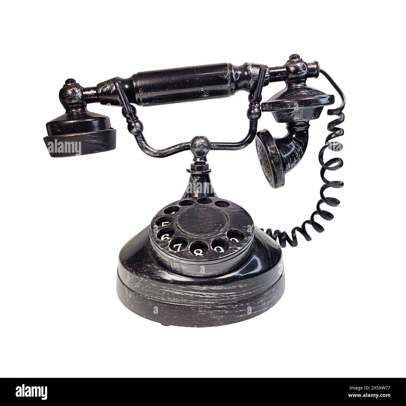 Vintage rotary dial telephone Stock Photo - Alamy