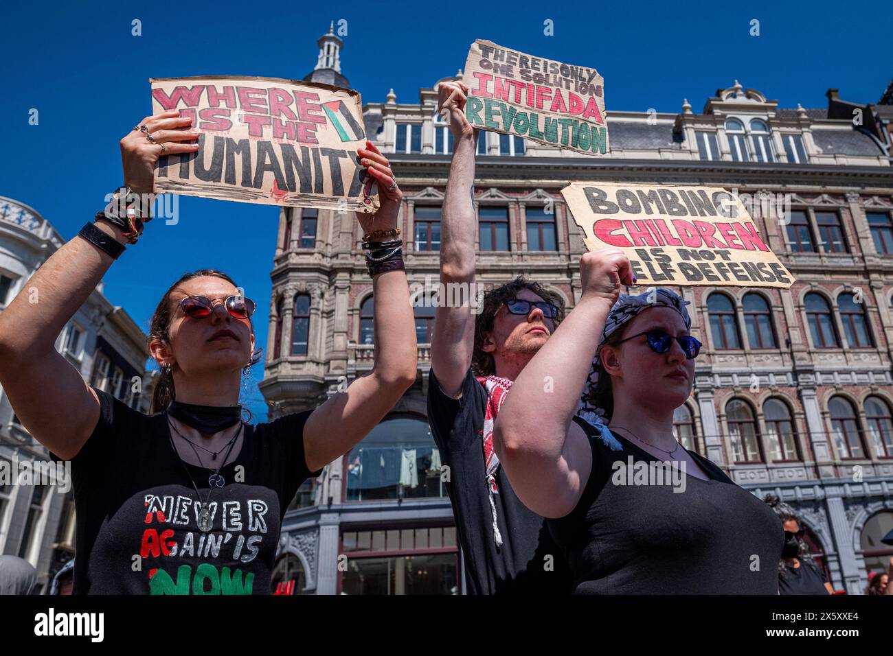 Amsterdam, North Holland, Netherlands. 11th May, 2024. Three ...