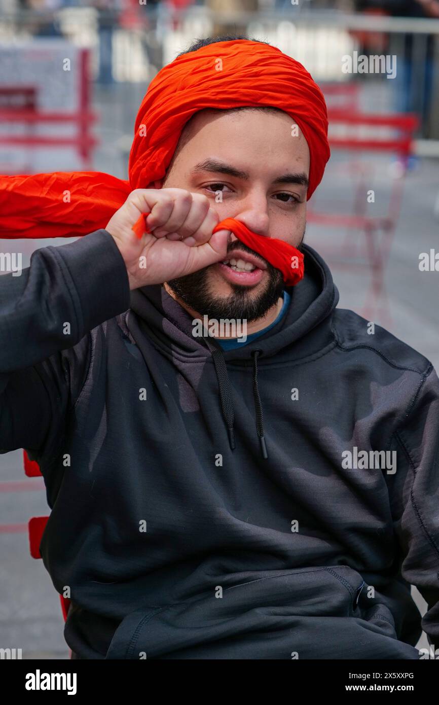 New York, New York, USA. 11th May, 2024. Turban Day in Times Square ...