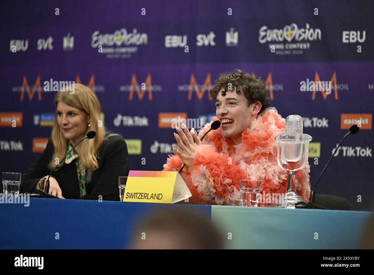 MALMÖ, SWEDEN 20240512This year's winner Nemo representing Switzerland ...