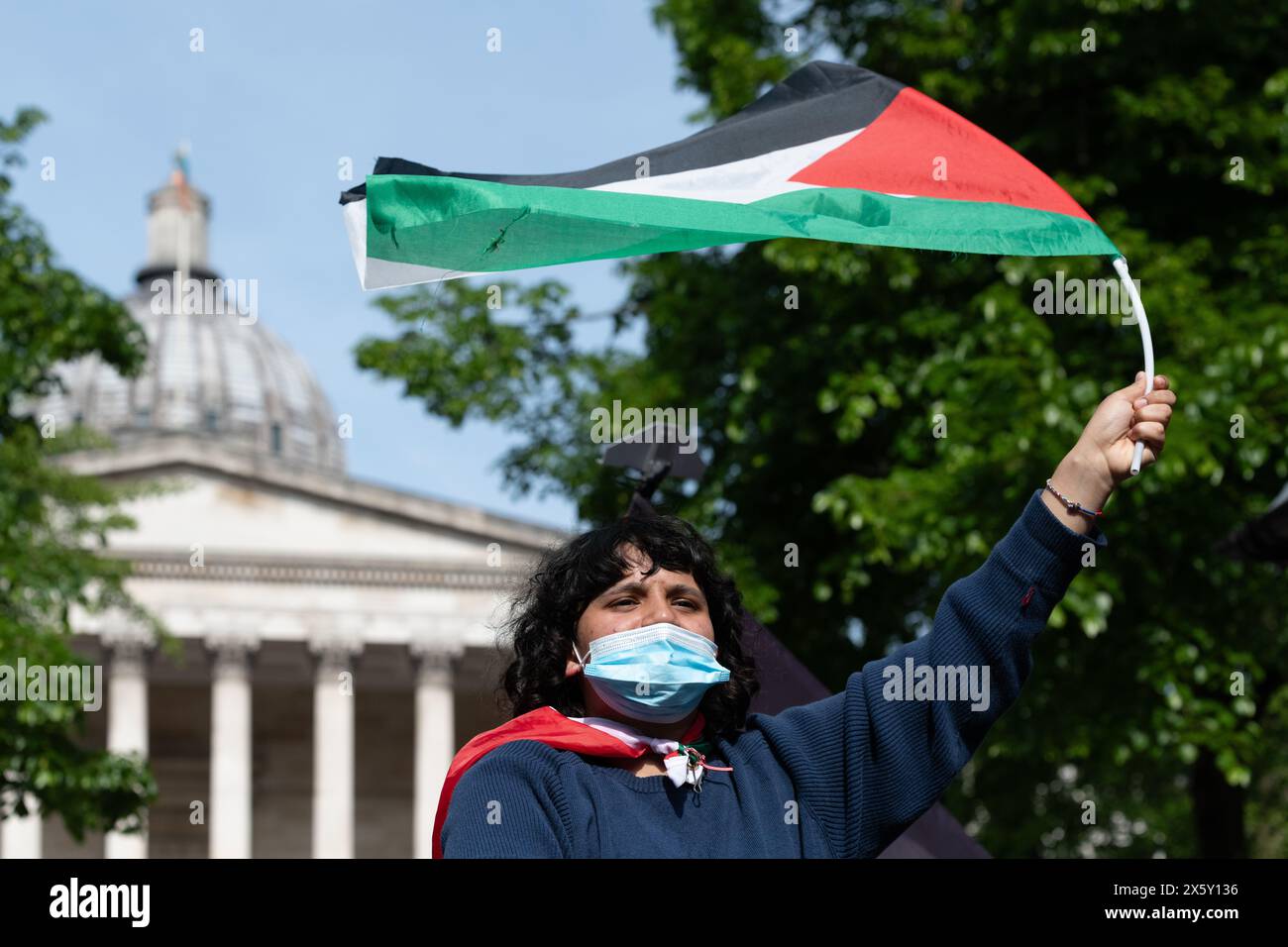 London, UK. 11 May, 2024. Palestine supporters rally in solidarity with ...