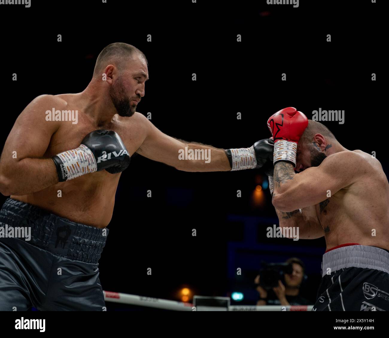 CARDIFF, UK. 11th May, 2024. Hughie Fury v Patrick Korte boxing match ...