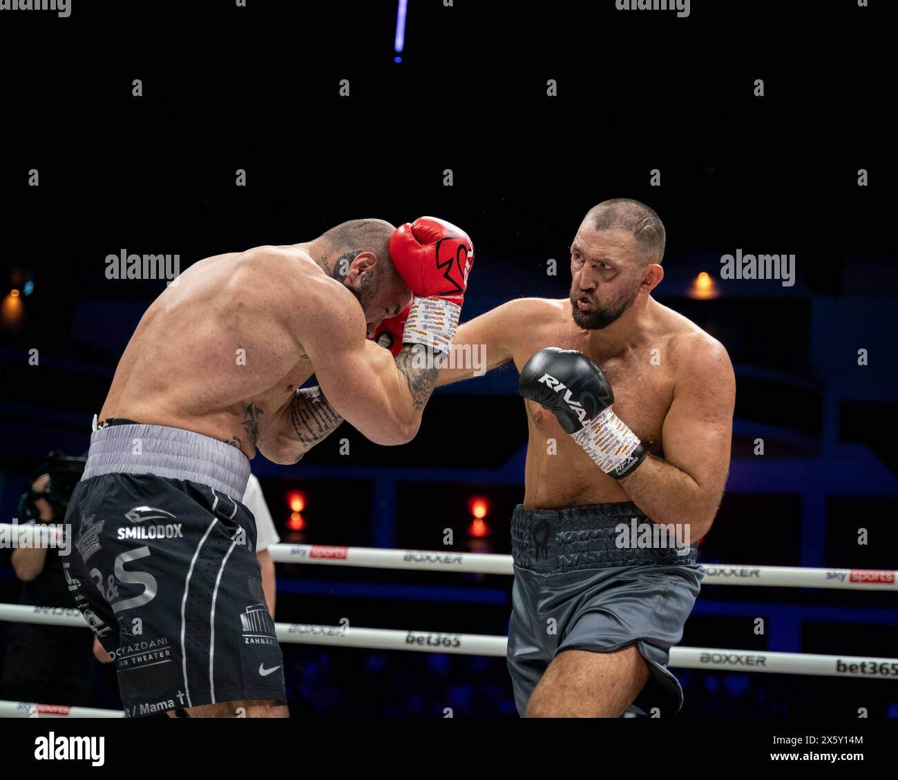 CARDIFF, UK. 11th May, 2024. Hughie Fury v Patrick Korte boxing match ...