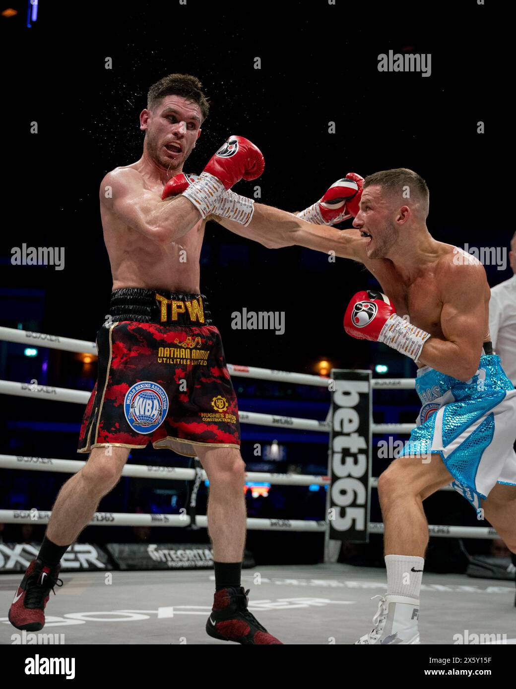 CARDIFF, UK. 11th May, 2024. Rhys Edwards v Thomas Patrick Ward boxing ...