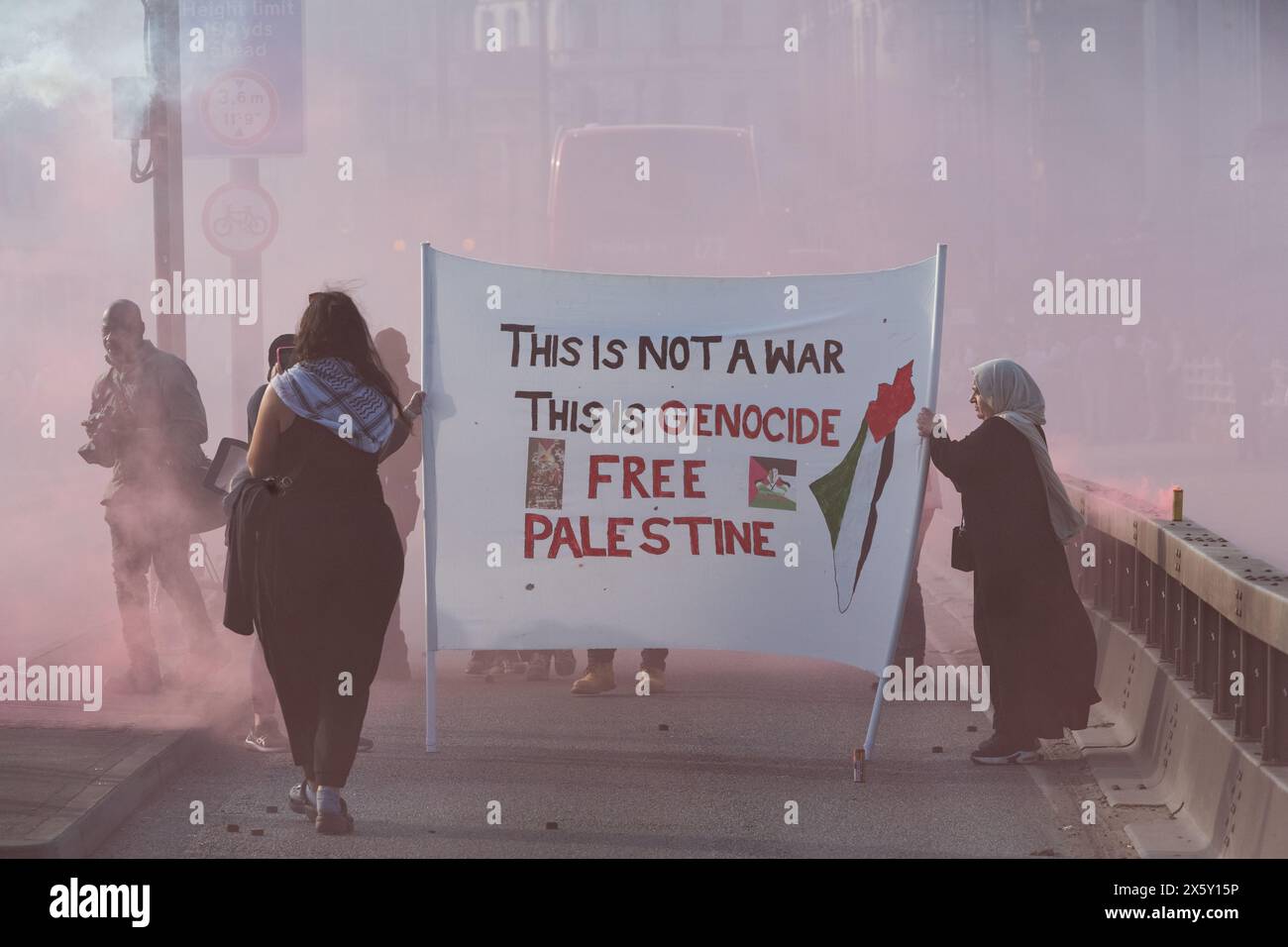 London, UK. 11 May, 2024. Palestine supporters, including from 'Youth ...