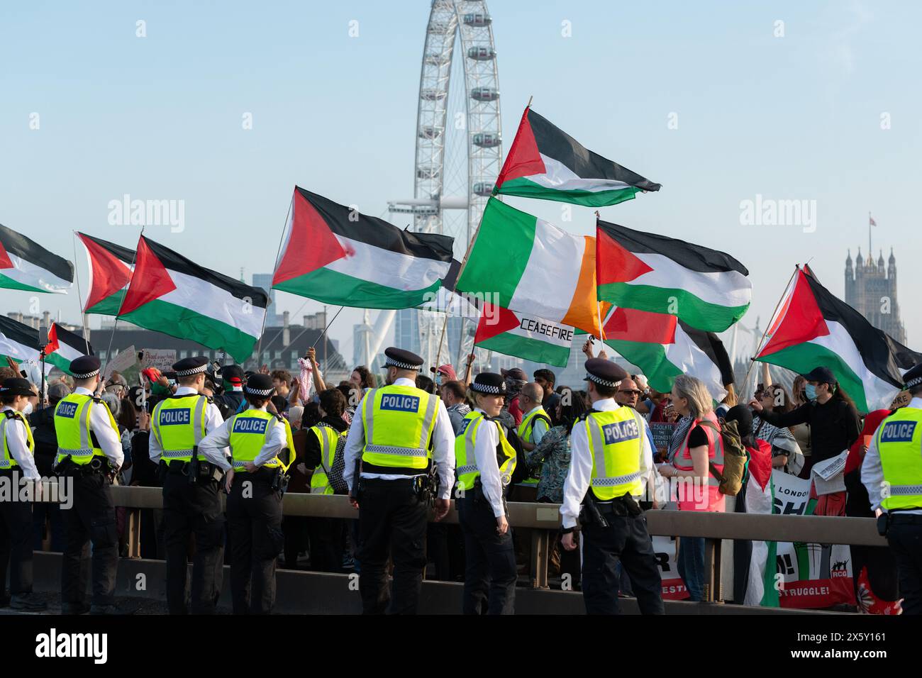 London, UK. 11 May, 2024. Palestine supporters, including from 'Youth ...