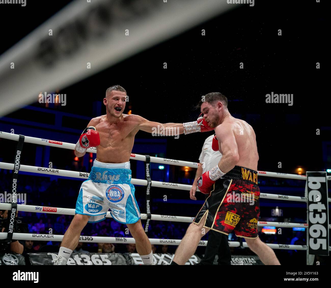 CARDIFF, UK. 11th May, 2024. Rhys Edwards v Thomas Patrick Ward boxing ...