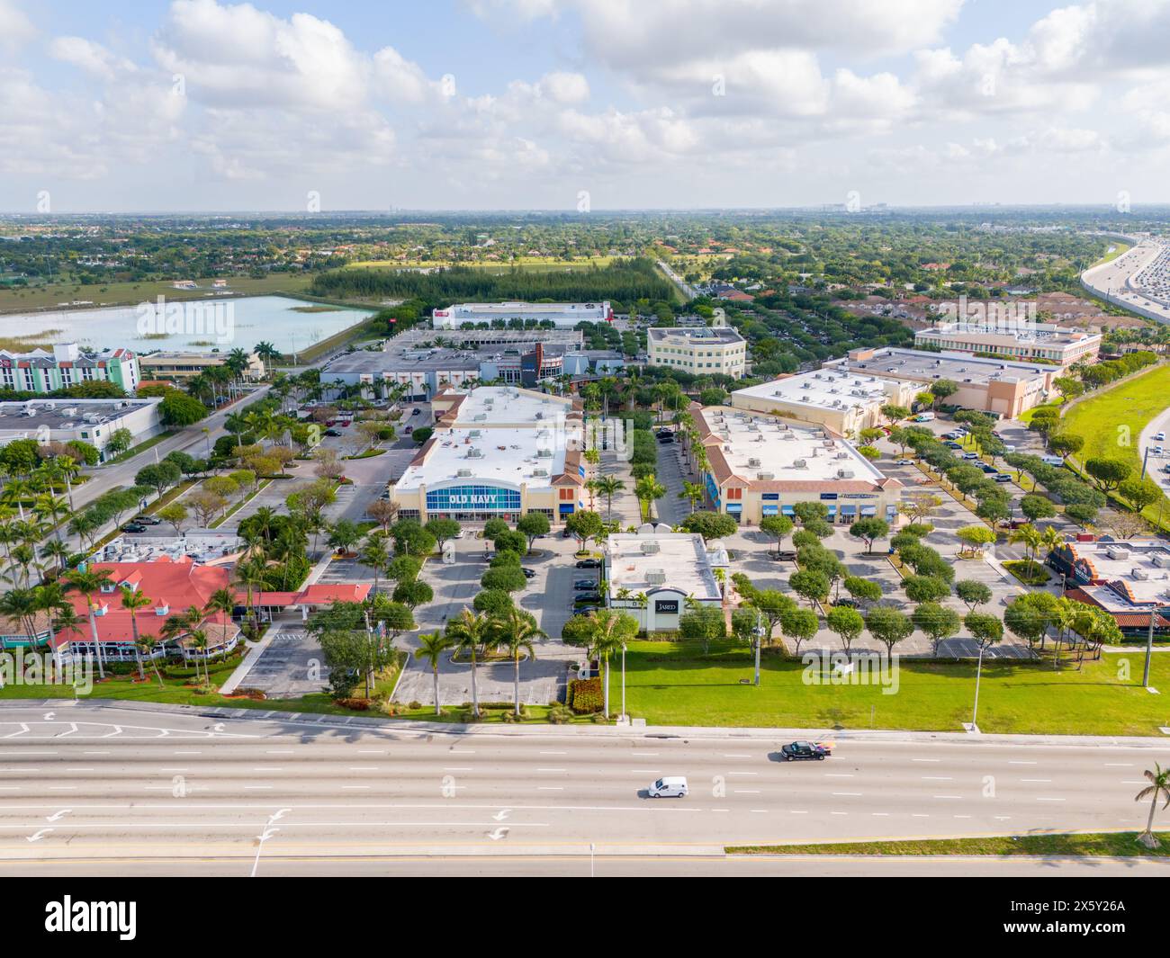Miami, FL, USA - May 8, 2024: Shops at Kendall Village Center Miami FL ...