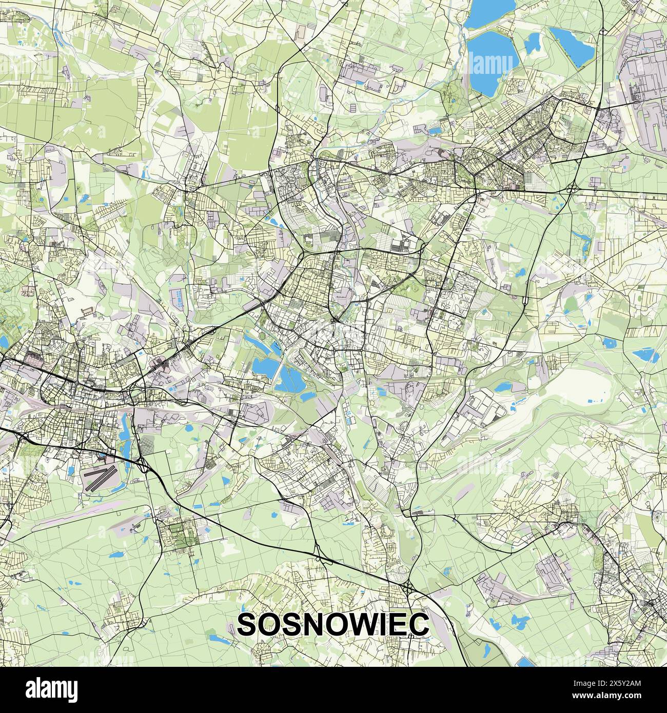 Sosnowiec town Stock Vector Images - Alamy