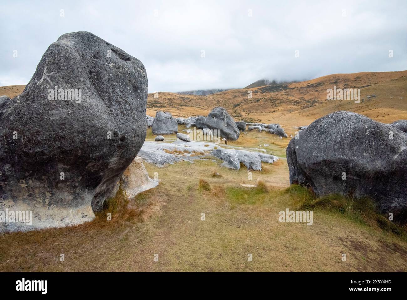 Castle Hill Rocks - New Zealand Stock Photo - Alamy