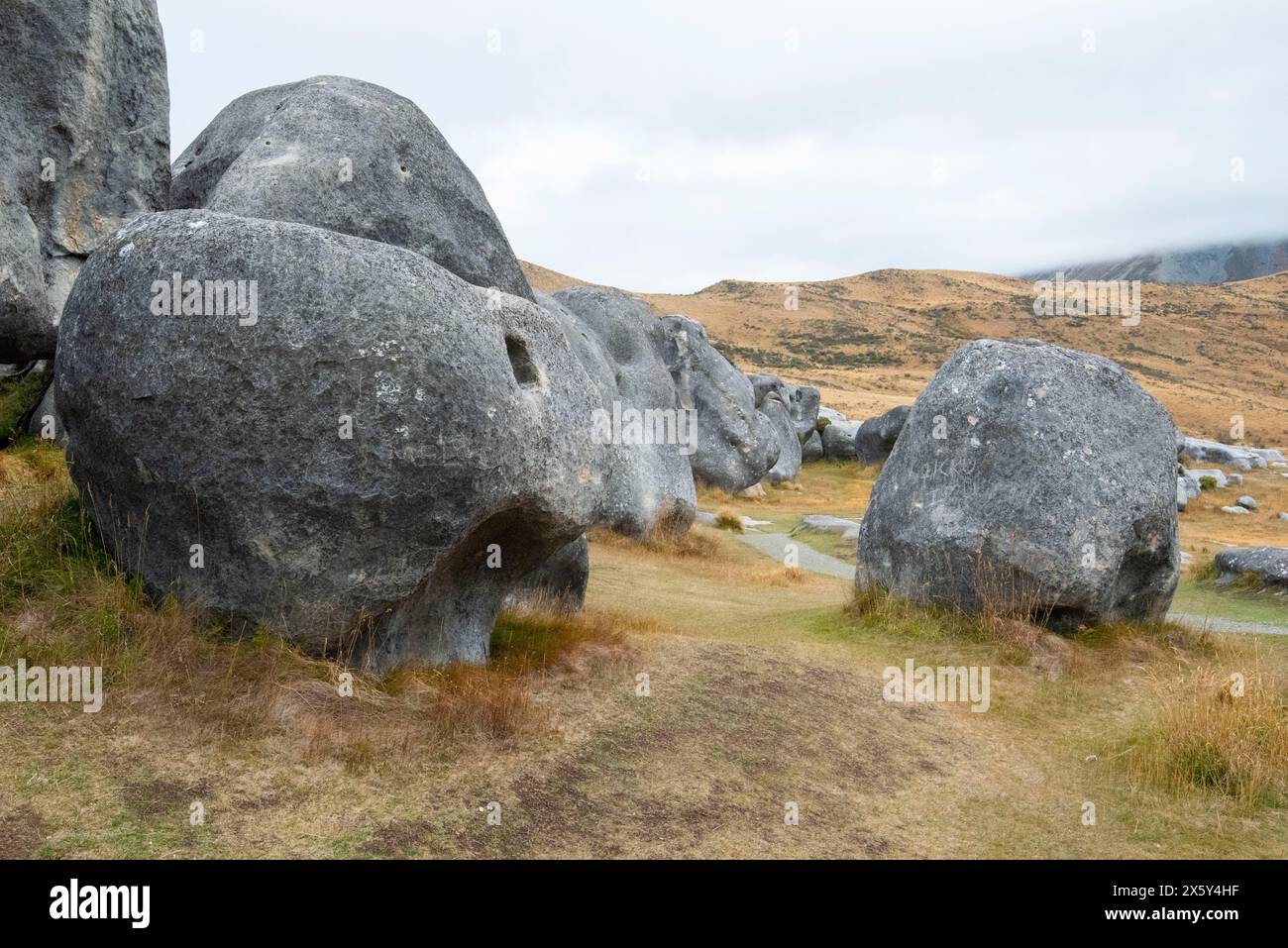 Castle Hill Rocks - New Zealand Stock Photo - Alamy
