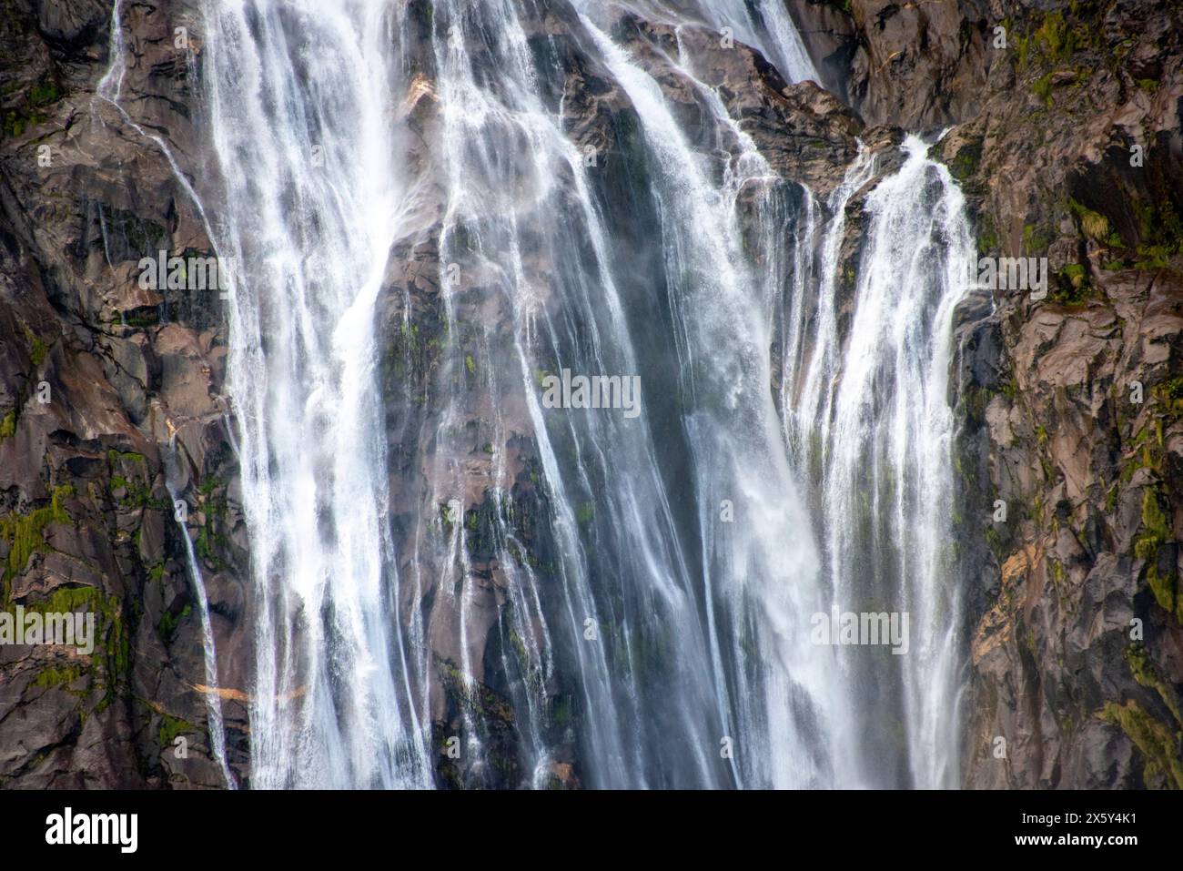 Bowen Falls in Milford Sound - New Zealand Stock Photo - Alamy