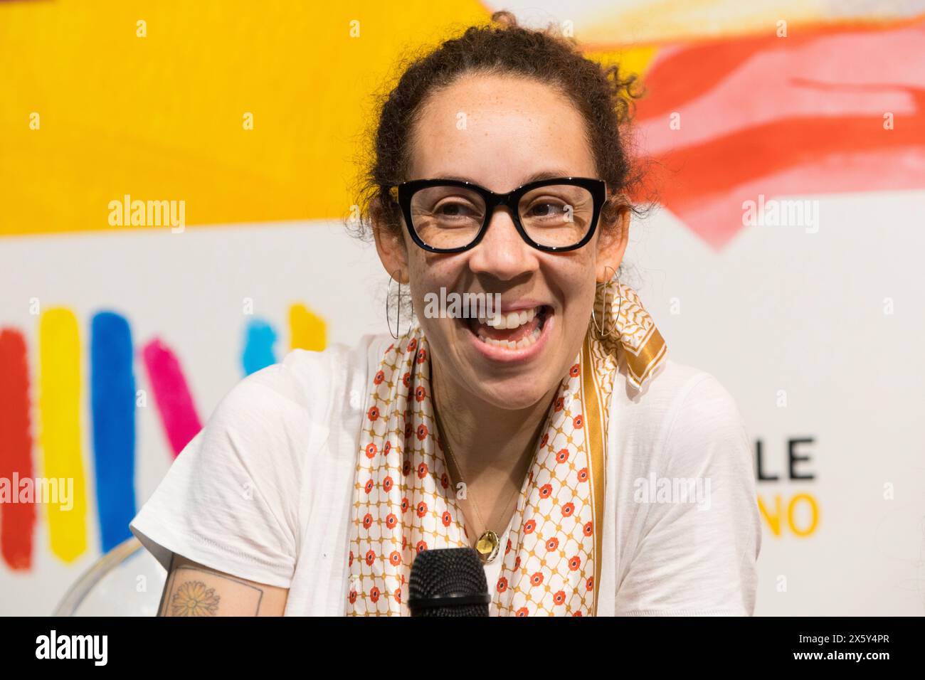 Torino, Italy. 9th May 2024. Author Tiffany Jewell is guest of 2024 ...