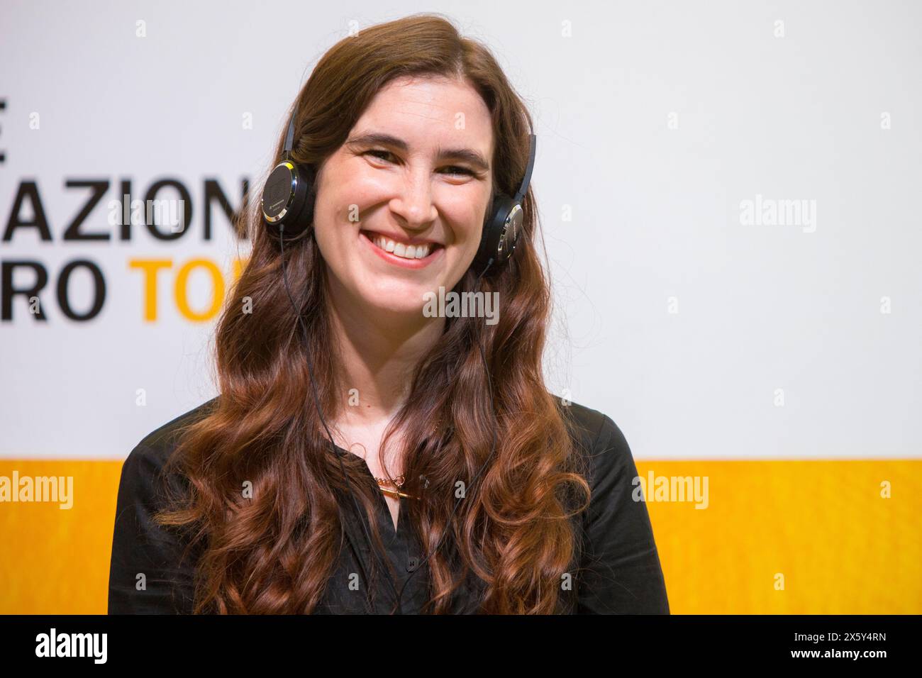Torino, Italy. 9th May 2024. British writer Katherine Rundell is guest ...