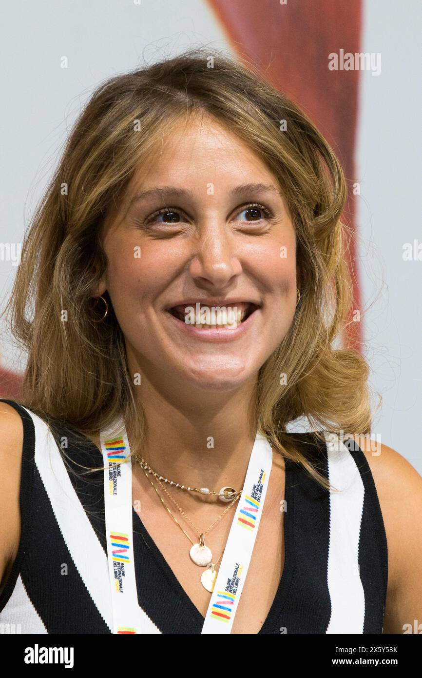 Torino, Italy. 9th May 2024. Italian writer Erin Doom is guest of 2024 ...