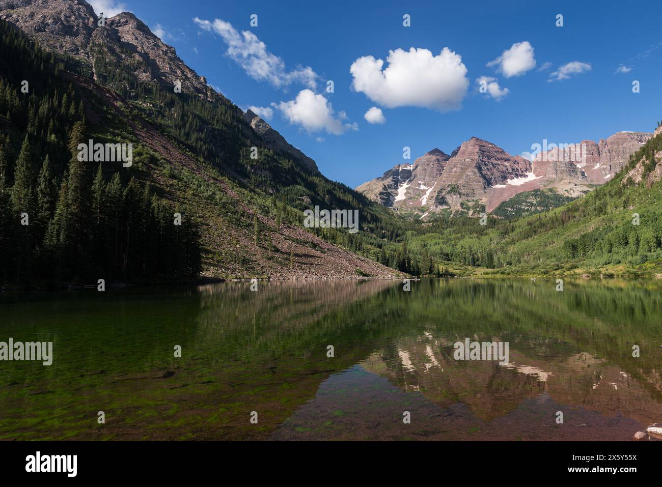 The World Famous Maroon Bells are a destination for mountain climbers ...