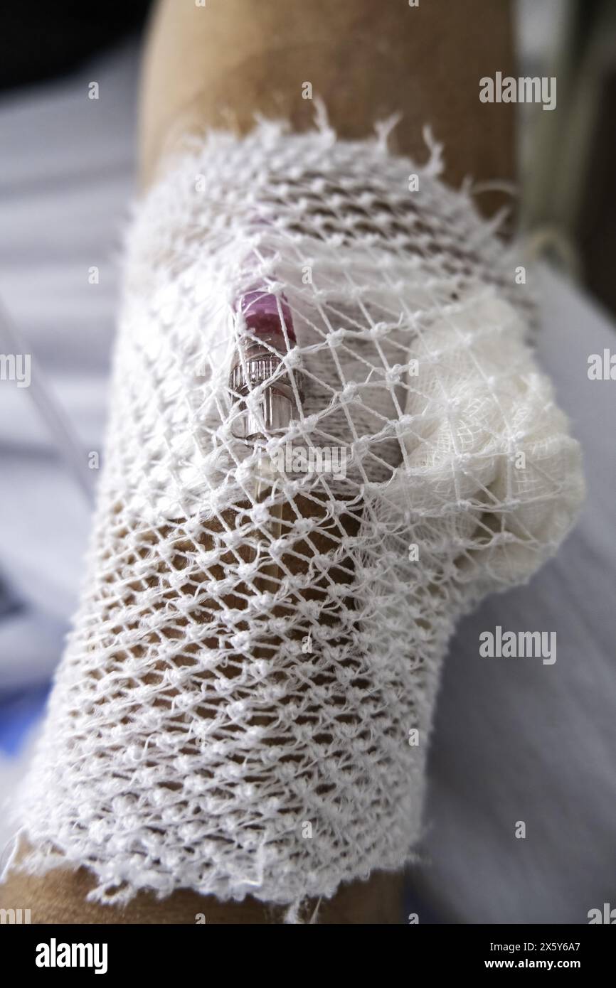 Detail of intravenous medication in a hospital Stock Photo - Alamy