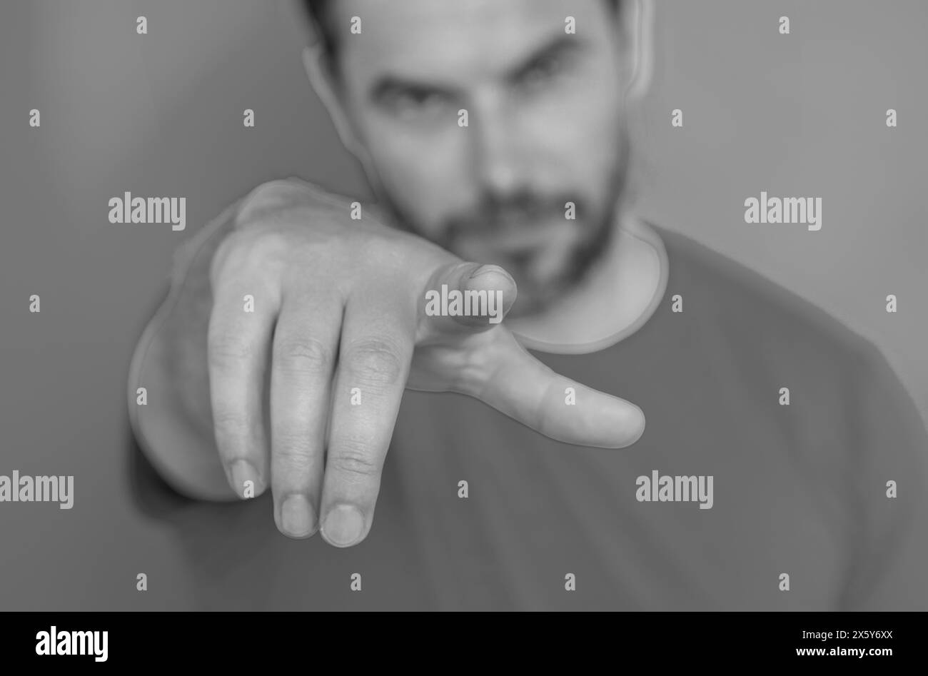 The Index Finger Gesture Pointing Finger At You The Point You Happy Handsome Man Pointing 