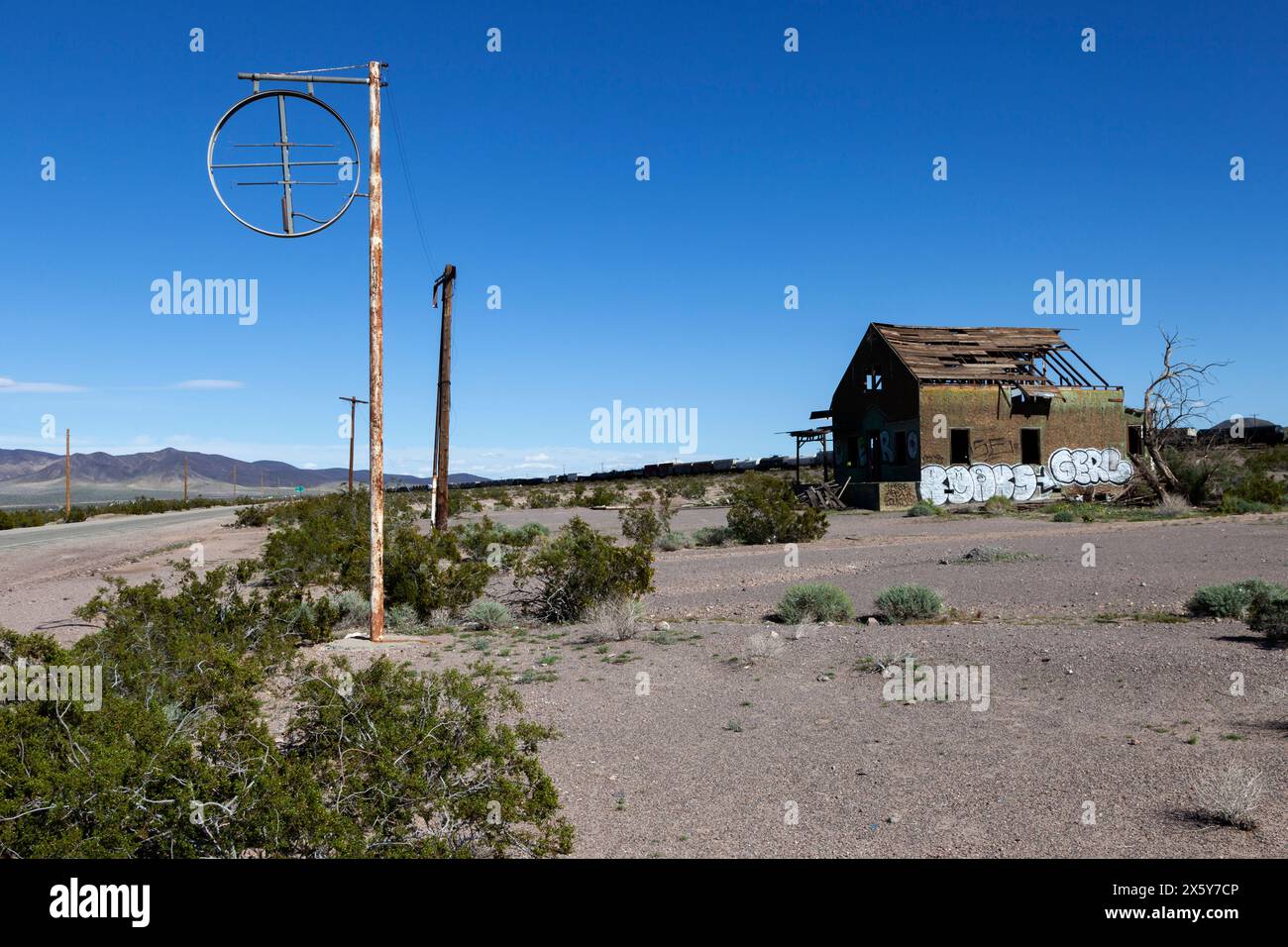 The remains of the Ludlow Motel sits along a section of Historic Route ...