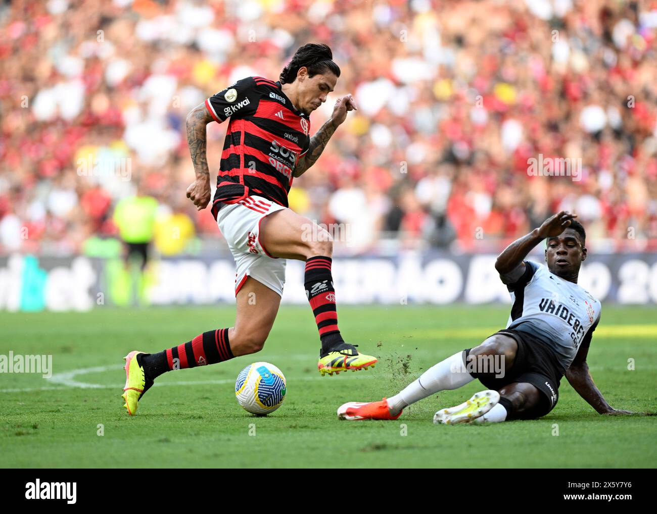 Rio de Janeiro, Brazil 11th May 2024: Pedro of Flamengo celebrates ...