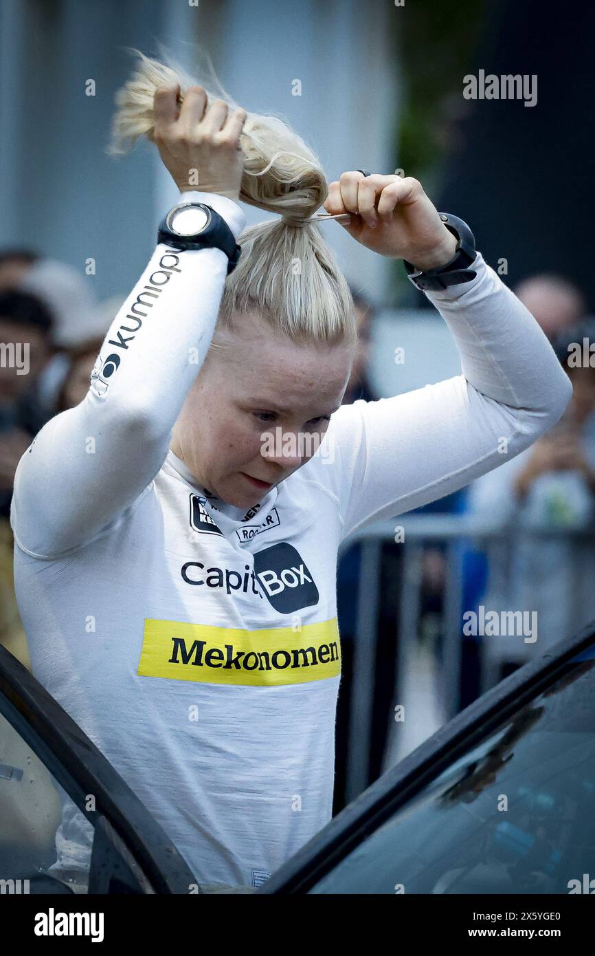 MALKONEN Enni, Toyota Yaris Rally2, portrait during the Rally de ...