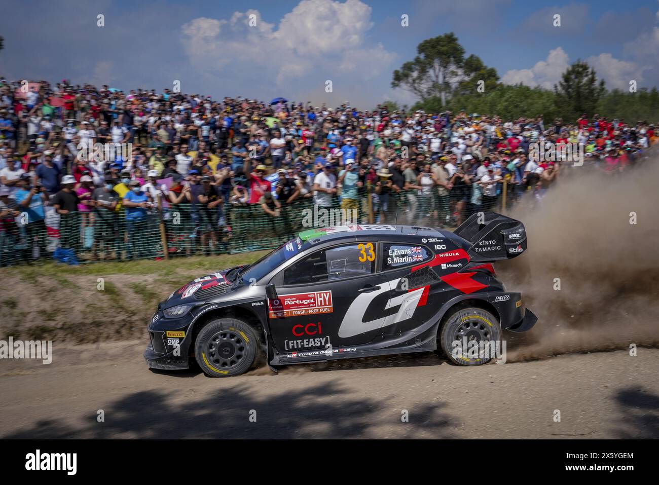 33 EVANS Elfyn, MARTIN Scott, Toyota GR Yaris Rally1, action during the ...