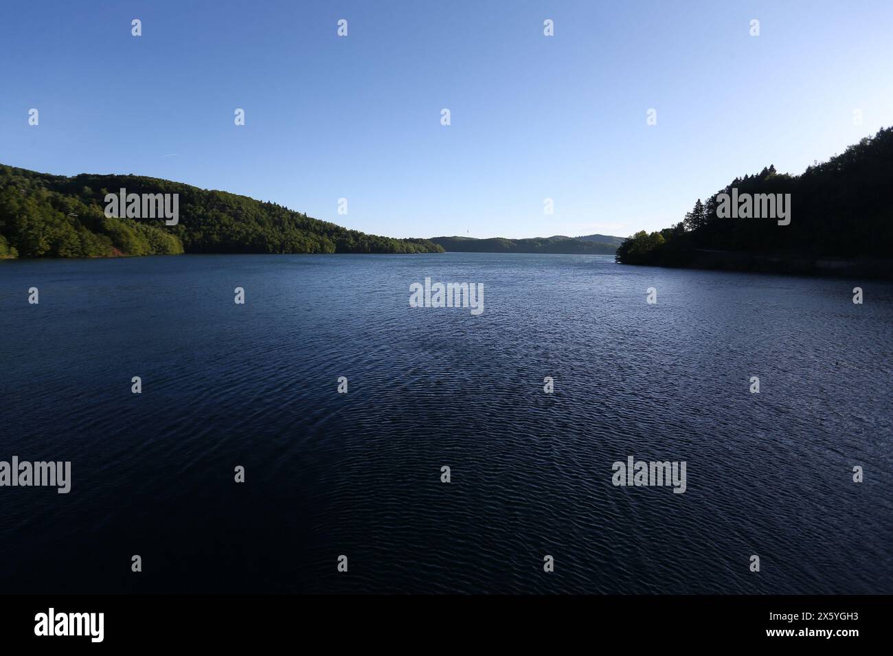 Lake Plastiras, located in the wider area of Agrafa (region of Thessaly ...