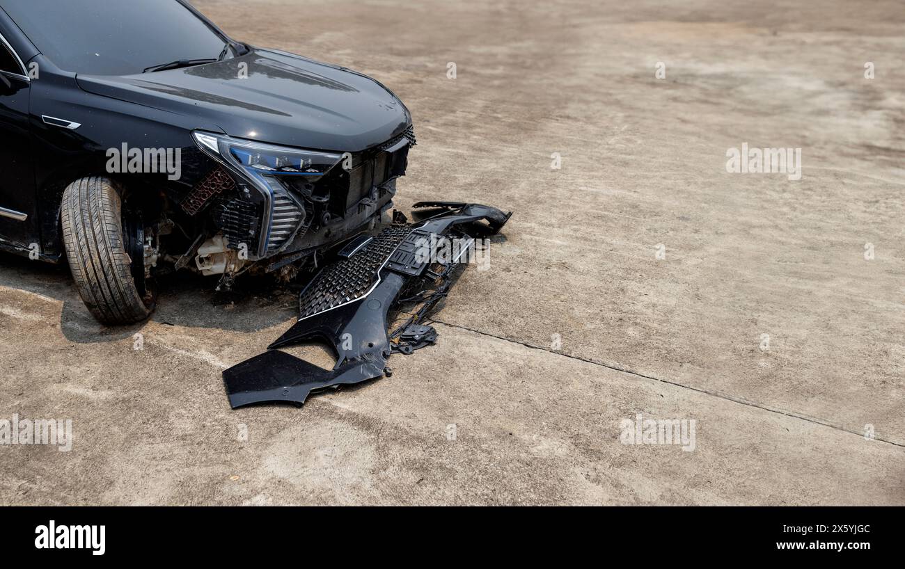 Car Wreck; Automobile Damage from Road Collision; Insurance Coverage ...