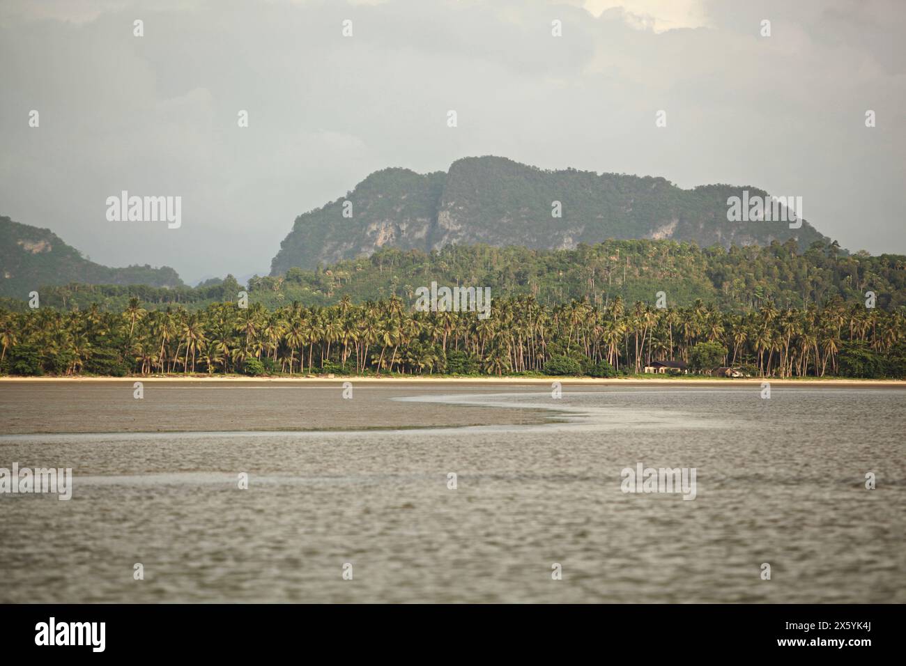 The Scenery Landscape of Ao Thong Khrok Bay in Lang Suan District ...