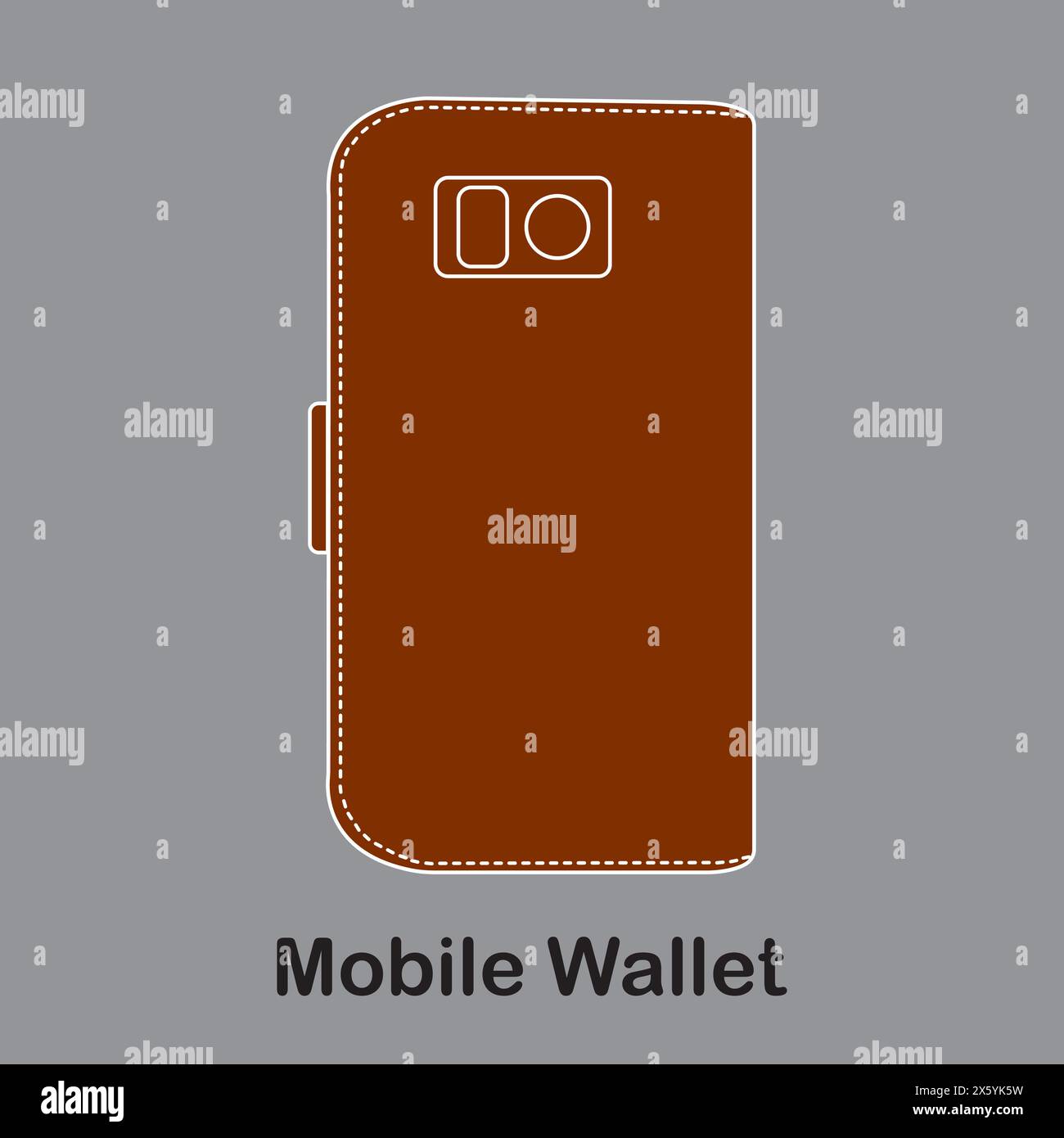 Mobile Wallet icon vector illustraion simple design Stock Vector Image ...