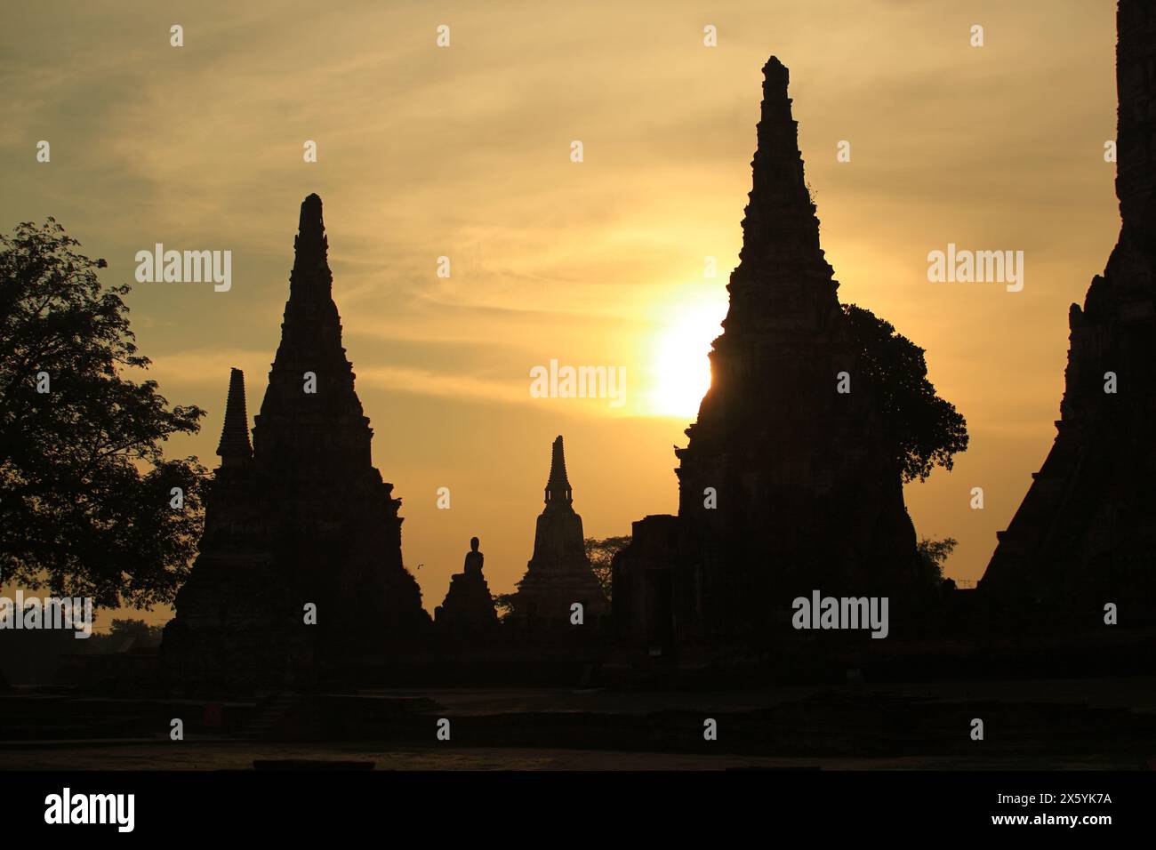 Historical and religious architecture of Thailand. ruins of old Siam ...