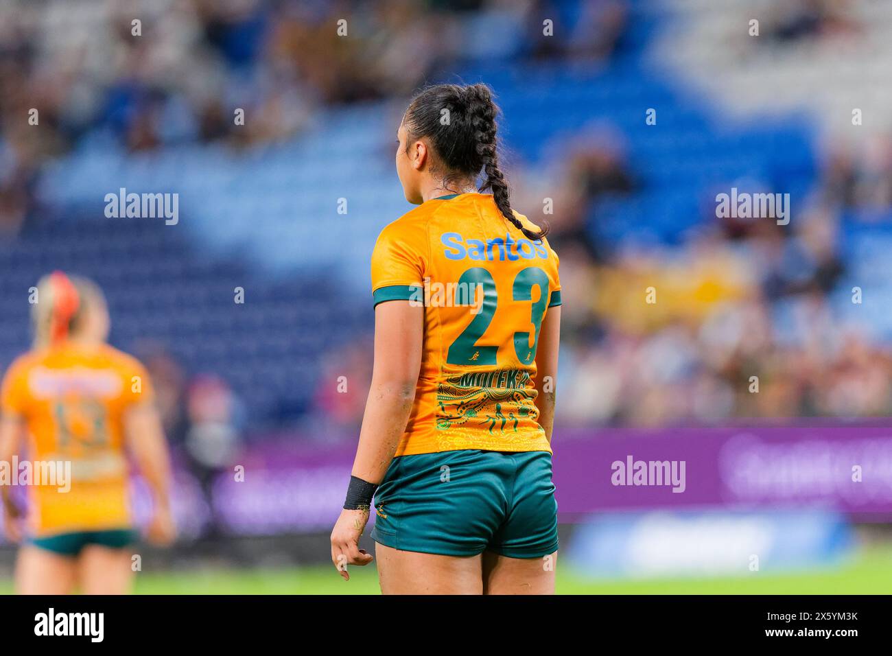 Faitala Moleka of Australia wearing an Indigenous jersey during the ...