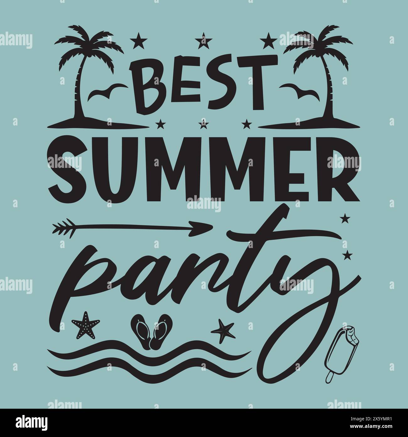 Summer Quotes SVG Design Typography T-Shirt Lettering Concept Stock ...