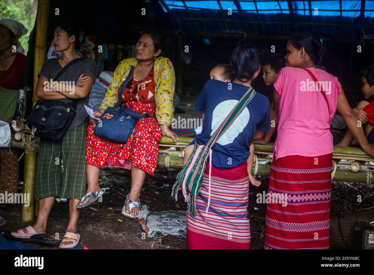 Myawaddy Myanmar 11th May 2024 The People Who Flee From Myawaddy