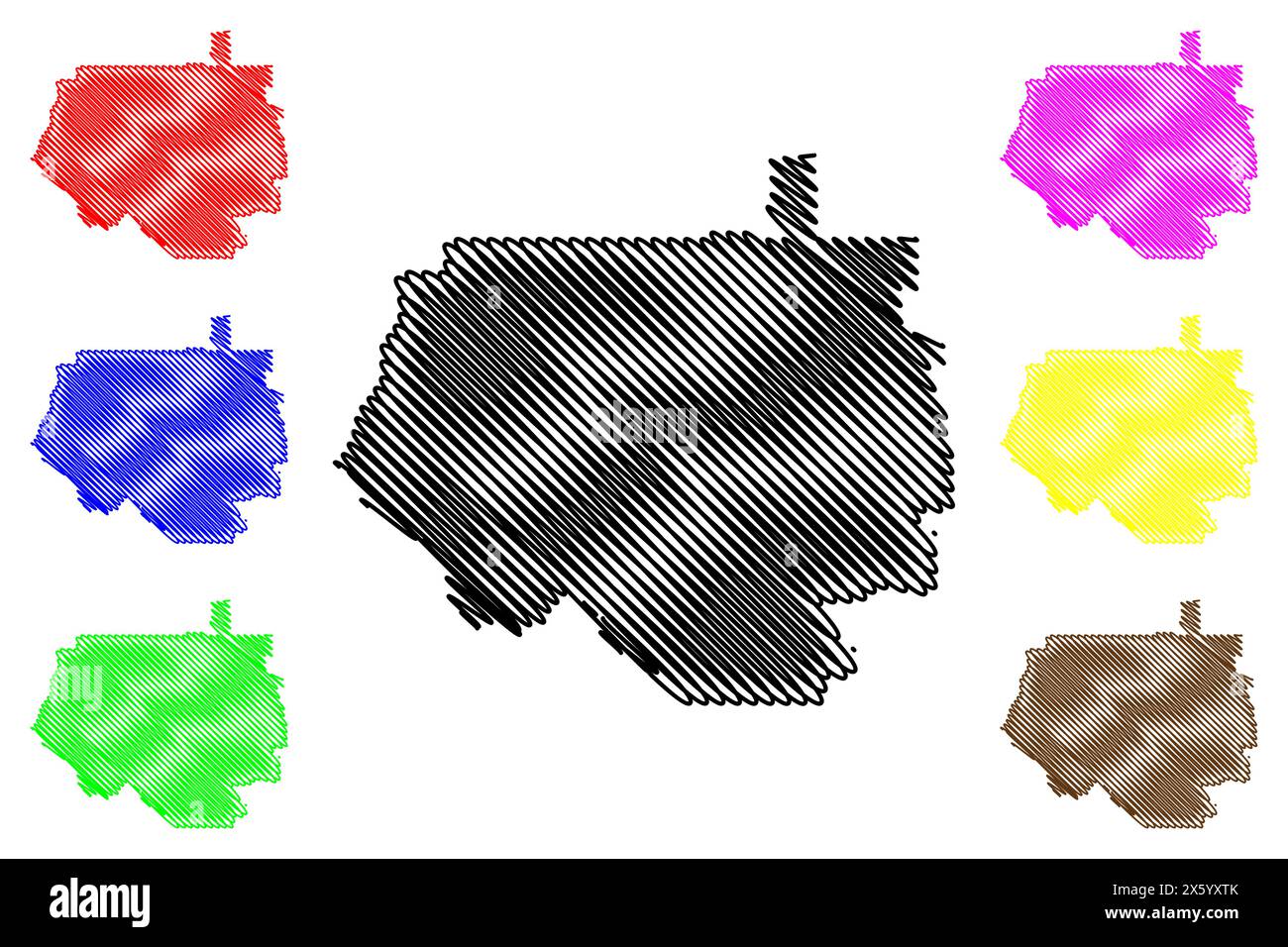 Division No. 9 (Canada, Alberta Province, North America) map vector ...