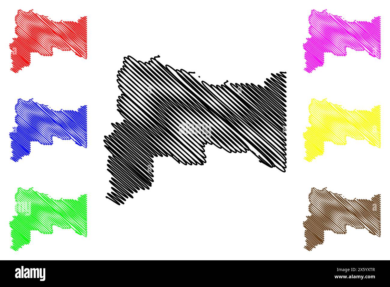 Division No. 10 (Canada, Alberta Province, North America) map vector ...