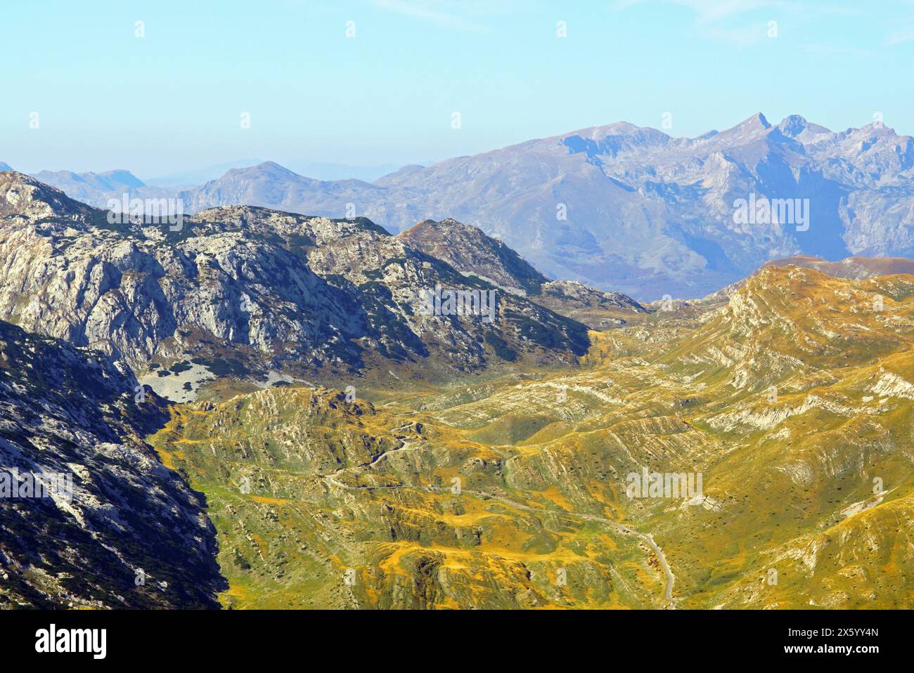 Colorful autumn landscape from Durmitor National Park, Montenegro ...