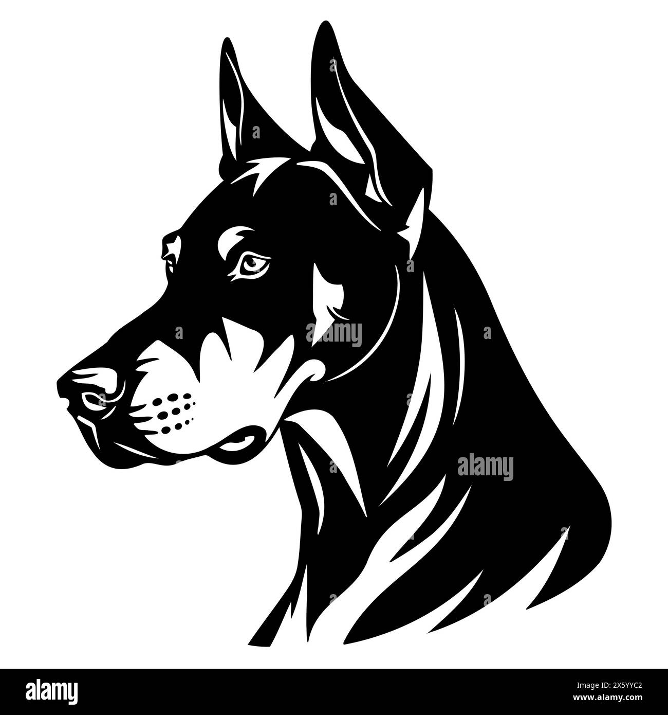 Child with purebred dog Stock Vector Images - Alamy