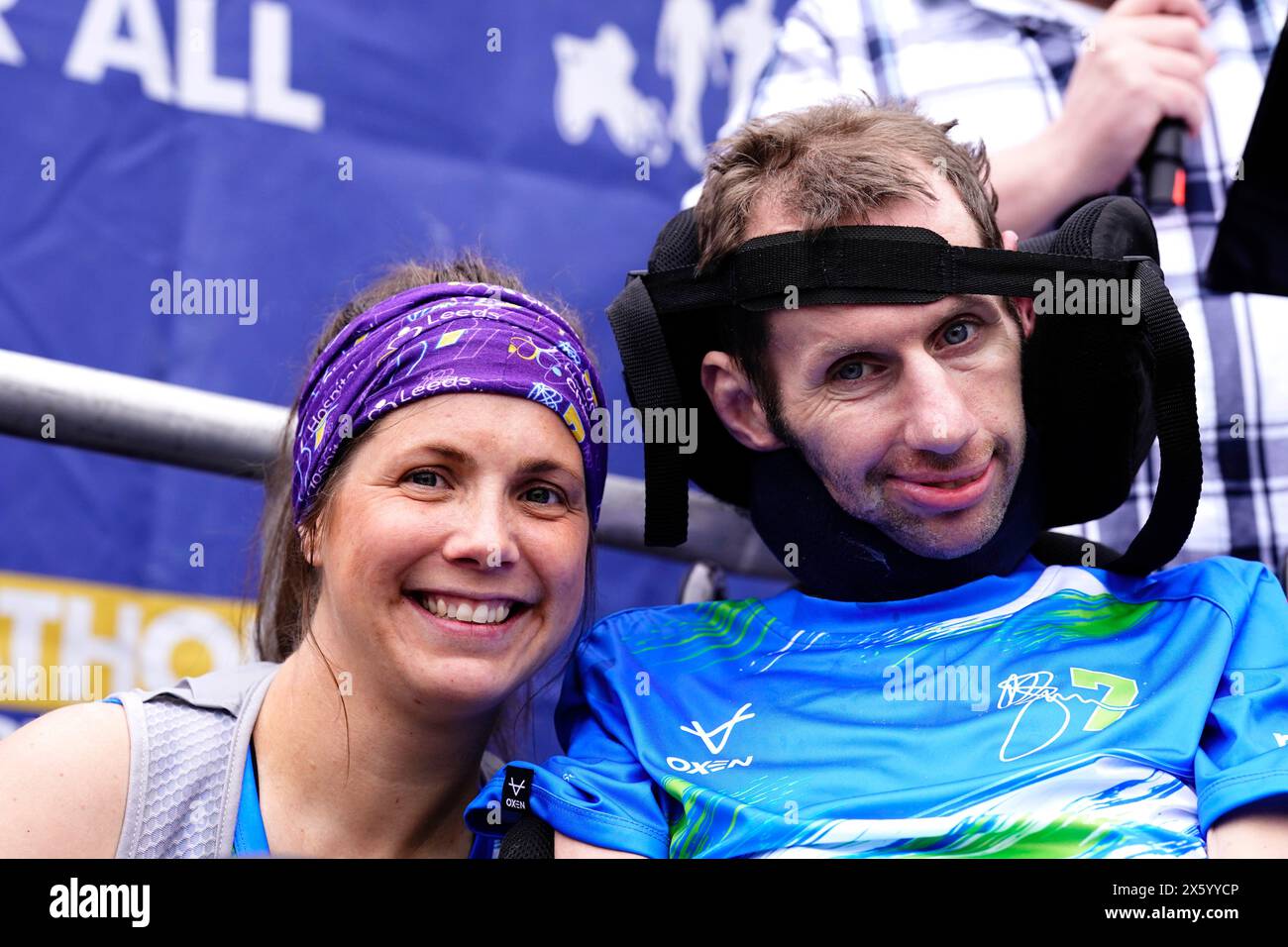 Rob Burrow with his wife Lindsey Burrow before the Rob Burrow Leeds ...